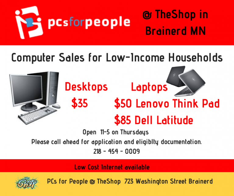PCs for People – TheShop Brainerd
