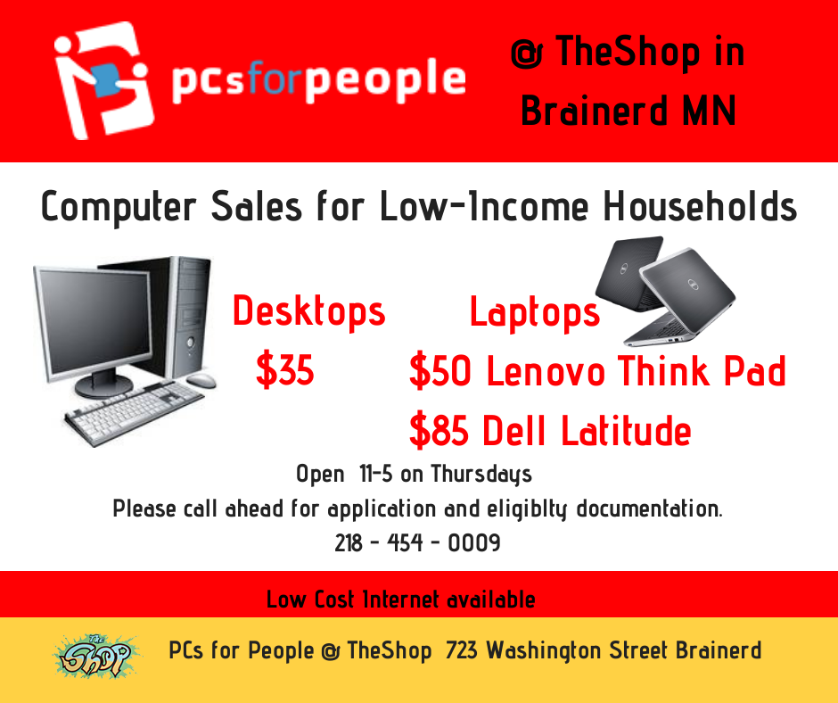 PCs for People – TheShop Brainerd